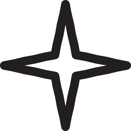 Four pointed star Illustration in PNG, SVG