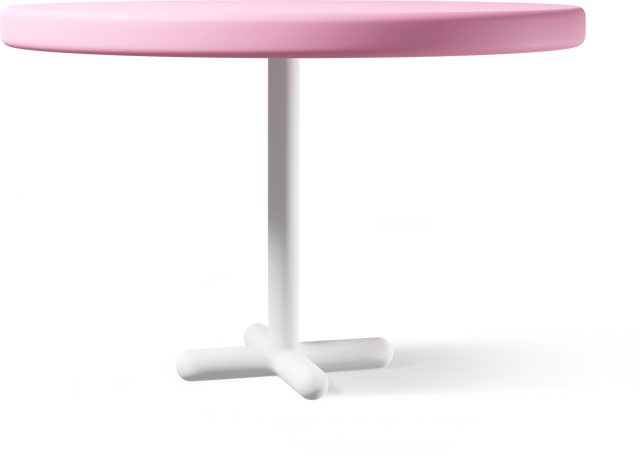Pink table Illustration in PNG, SVG