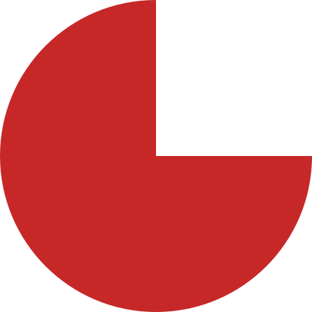 Ilustração de Pie chart red em PNG e SVG