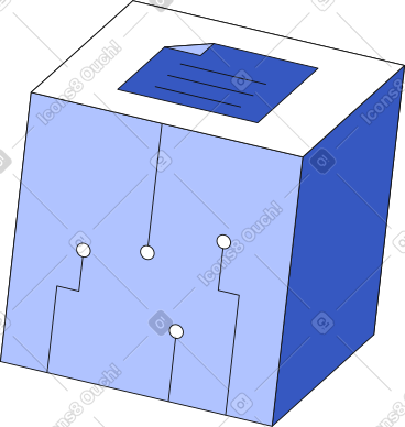 Rubik's cube puzzle with question mark PNG, SVG
