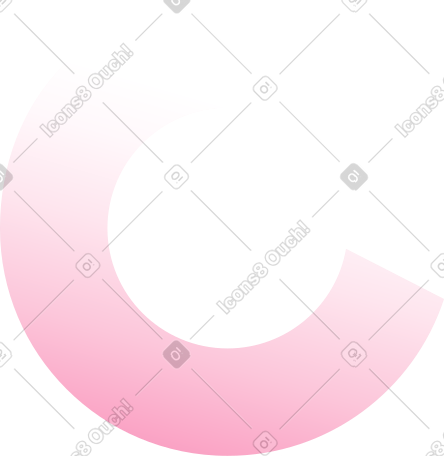Half circle for interface PNG, SVG