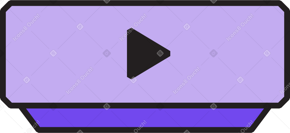 Play button Illustration in PNG, SVG