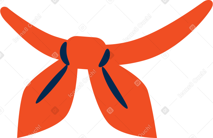 Neckerchief Illustration in PNG, SVG