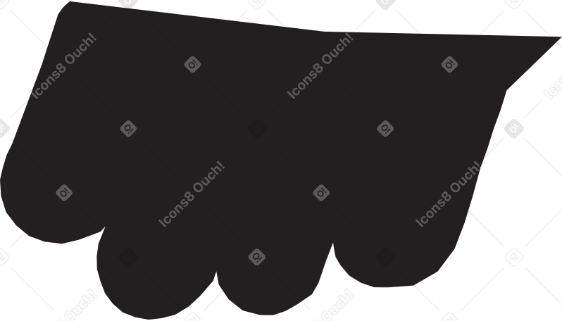 Hand shadow Illustration in PNG, SVG