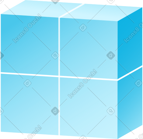 Block of cubes PNG, SVG