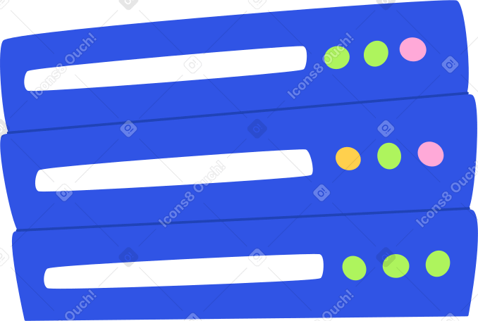 Server Illustration in PNG, SVG