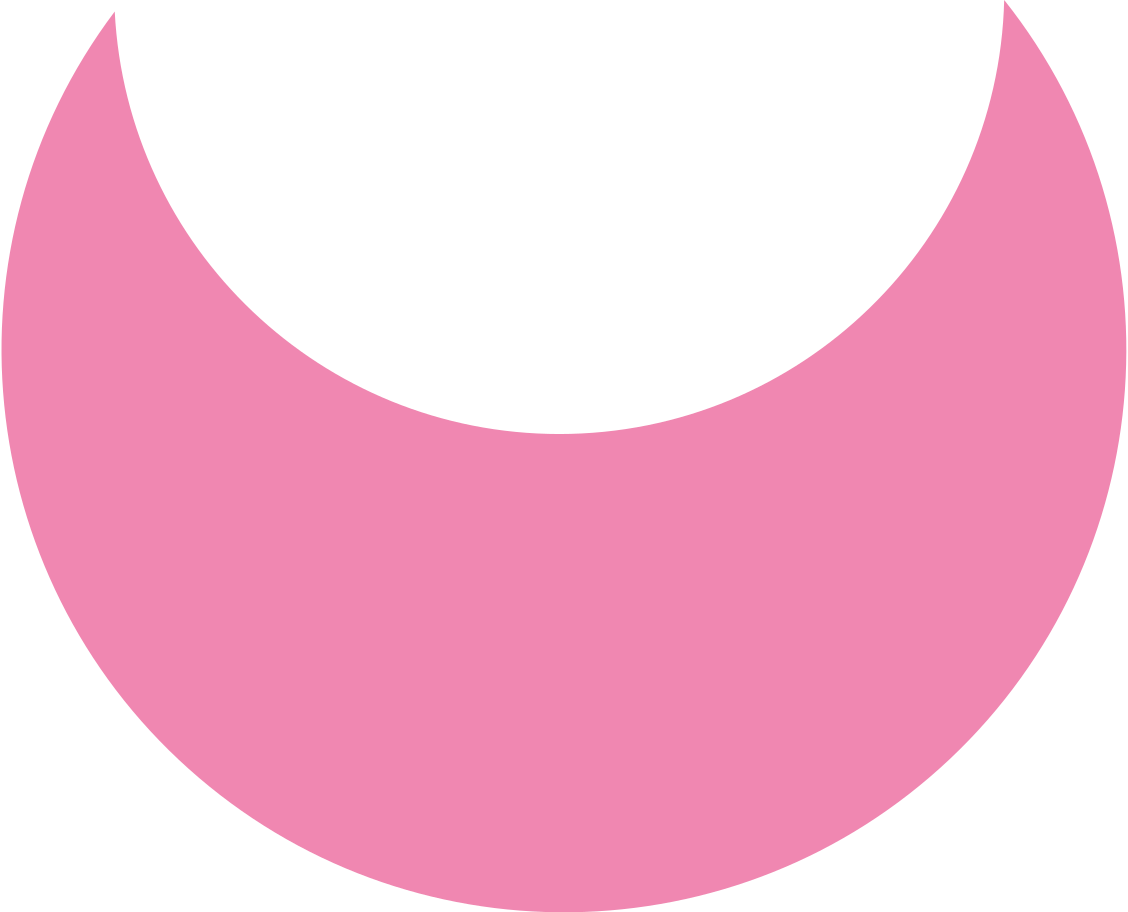 Pink crescent Illustration in PNG, SVG