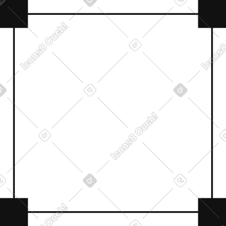 Linear square PNG, SVG