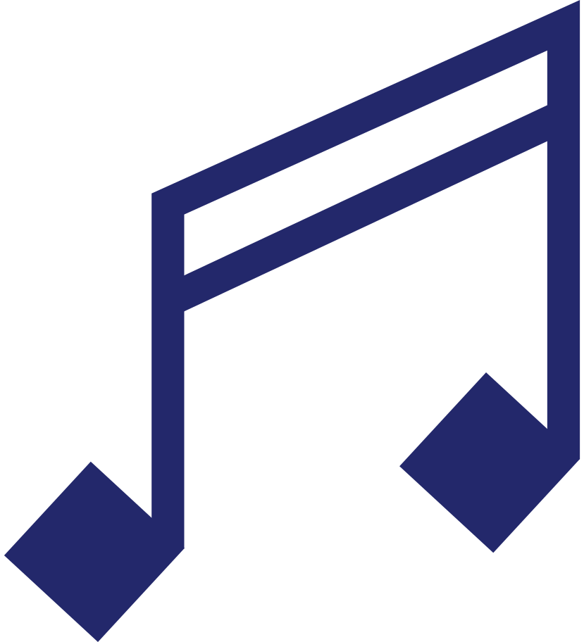 Double note Illustration in PNG, SVG