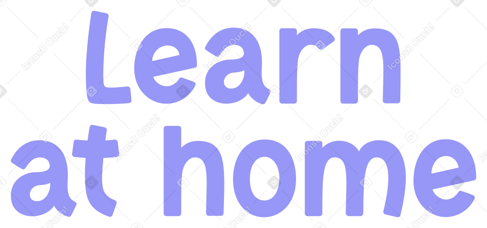 Learn at home Illustration in PNG, SVG