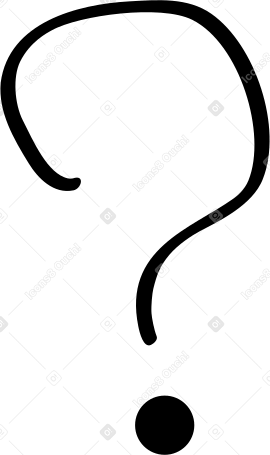 Question mark black Illustration in PNG, SVG