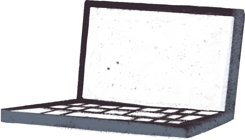 Laptop Illustration in PNG, SVG