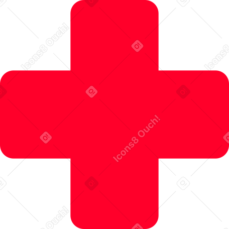 Red cross Illustration in PNG, SVG