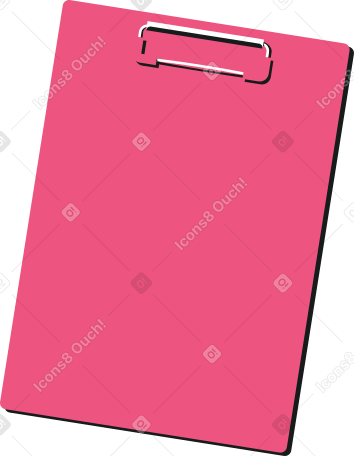 Pink clipboard Illustration in PNG, SVG