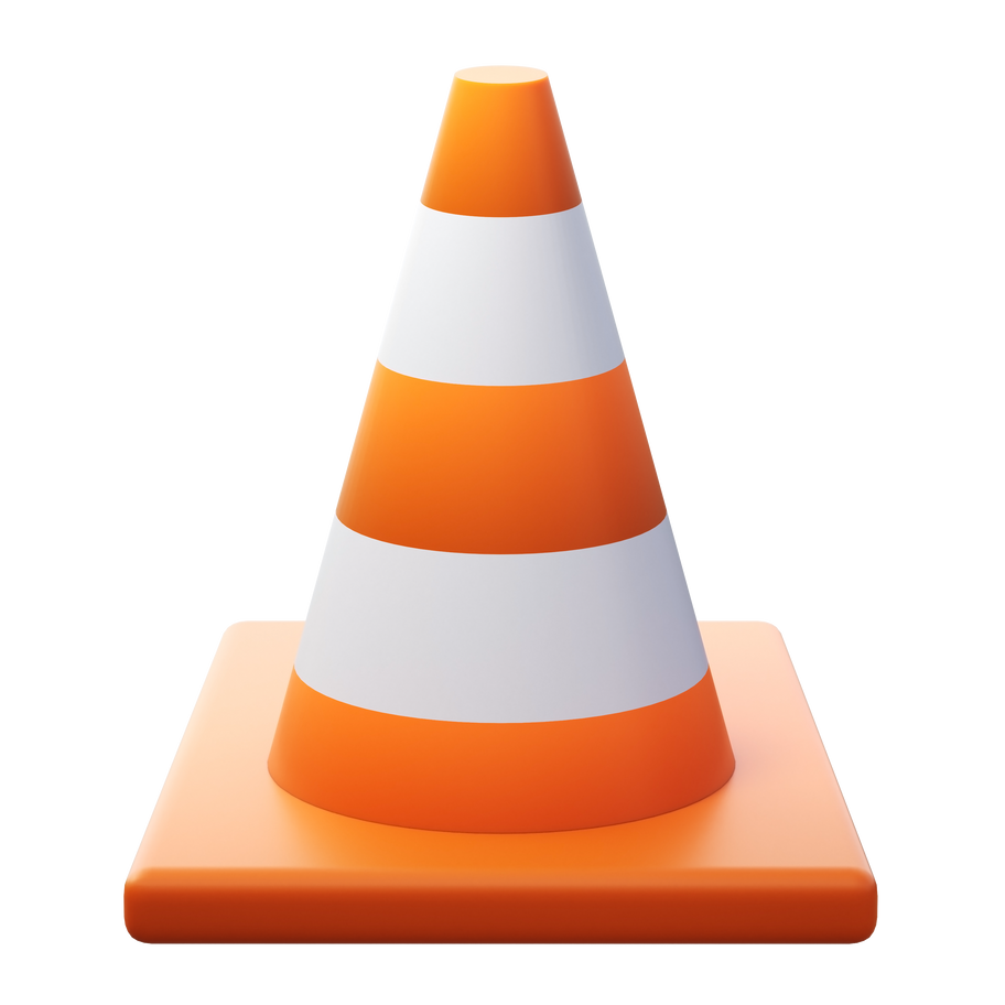 Vlc logo Illustration in PNG, SVG