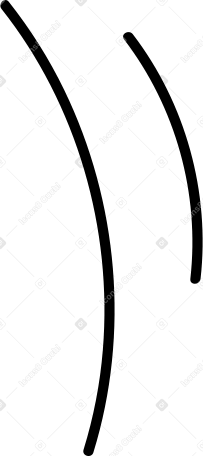 Two black lines Illustration in PNG, SVG
