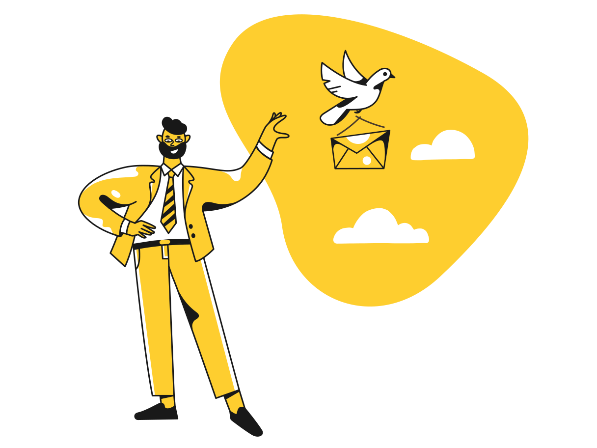 Message sent Illustration in PNG, SVG