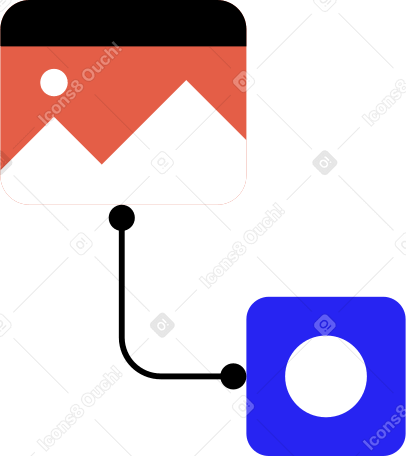Two icons Illustration in PNG, SVG