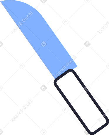 Blue knife Illustration in PNG, SVG