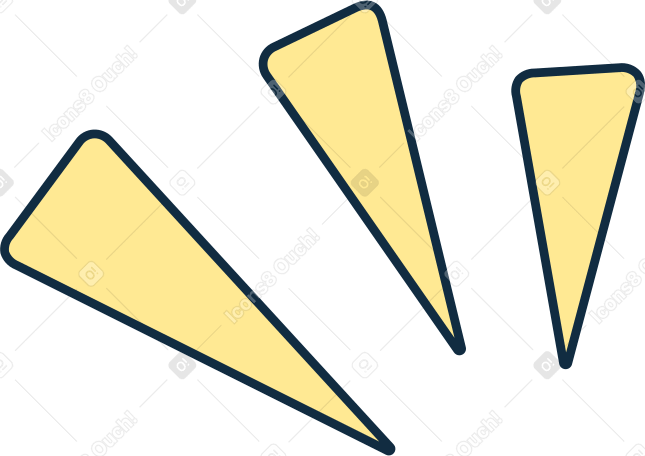 Yellow lines Illustration in PNG, SVG