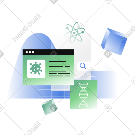 Current biotech research and discoveries PNG, SVG