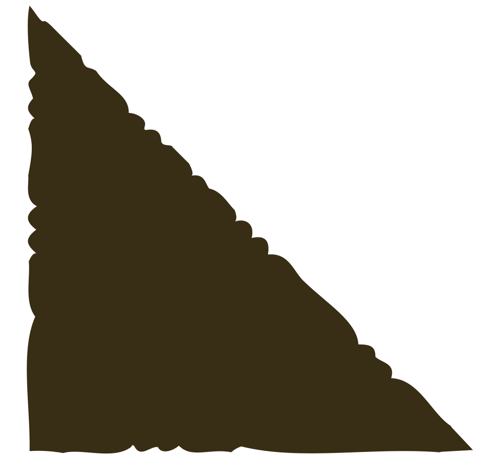 Brown triangle Illustration in PNG, SVG