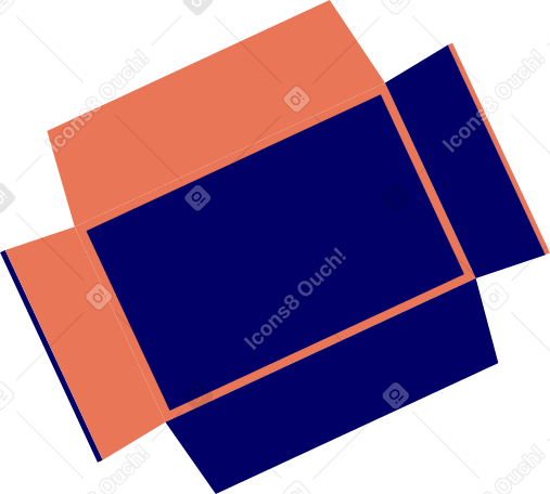 Open empty box Illustration in PNG, SVG