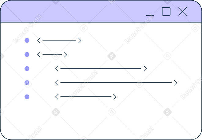 Code browser Illustration in PNG, SVG