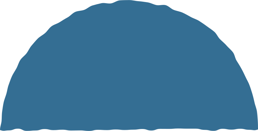 Blue semicircle Illustration in PNG, SVG