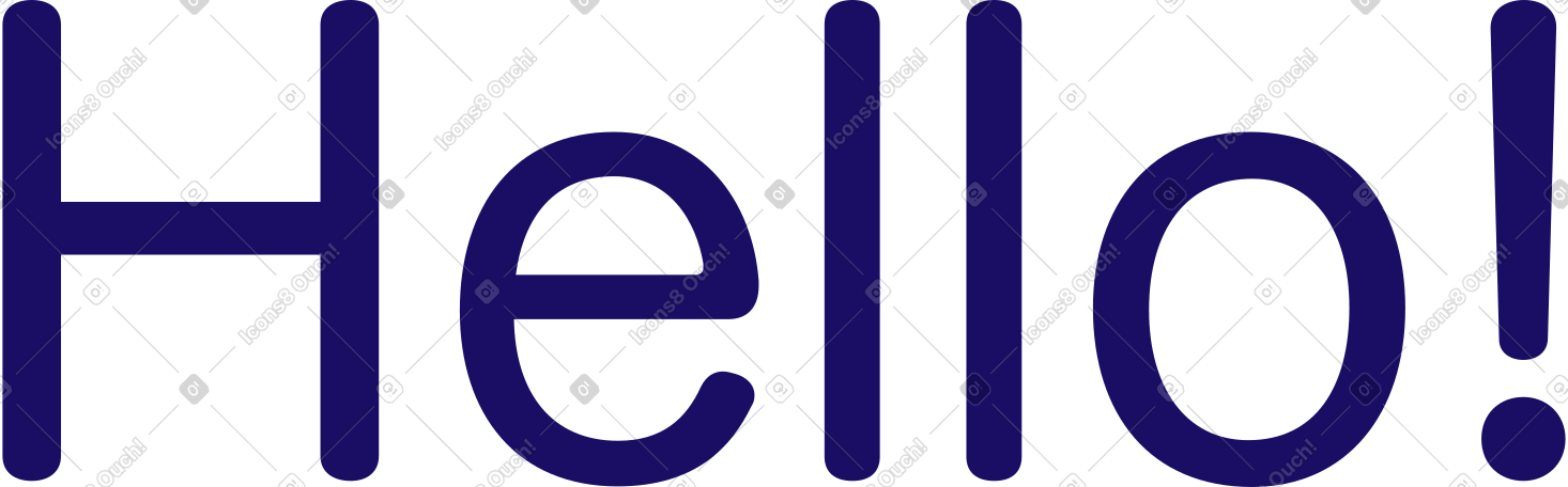Lettering hello text PNG, SVG