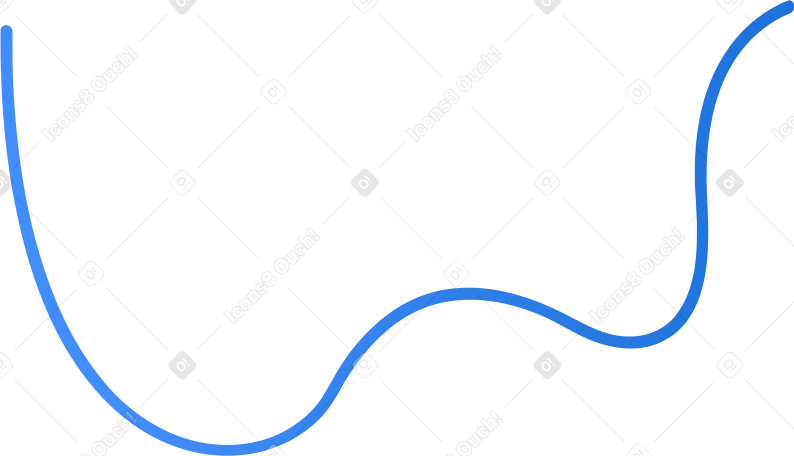 Wavy line Illustration in PNG, SVG