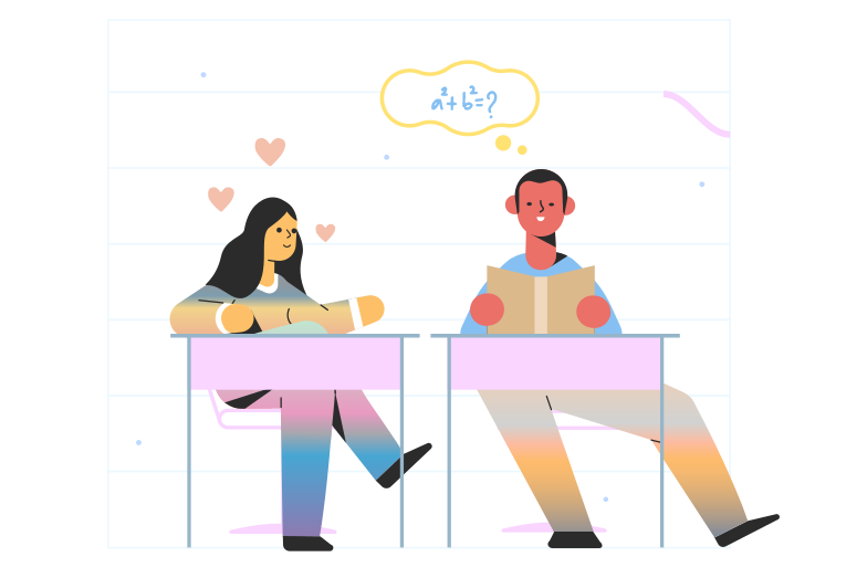 Classmates Clipart illustration in PNG, SVG