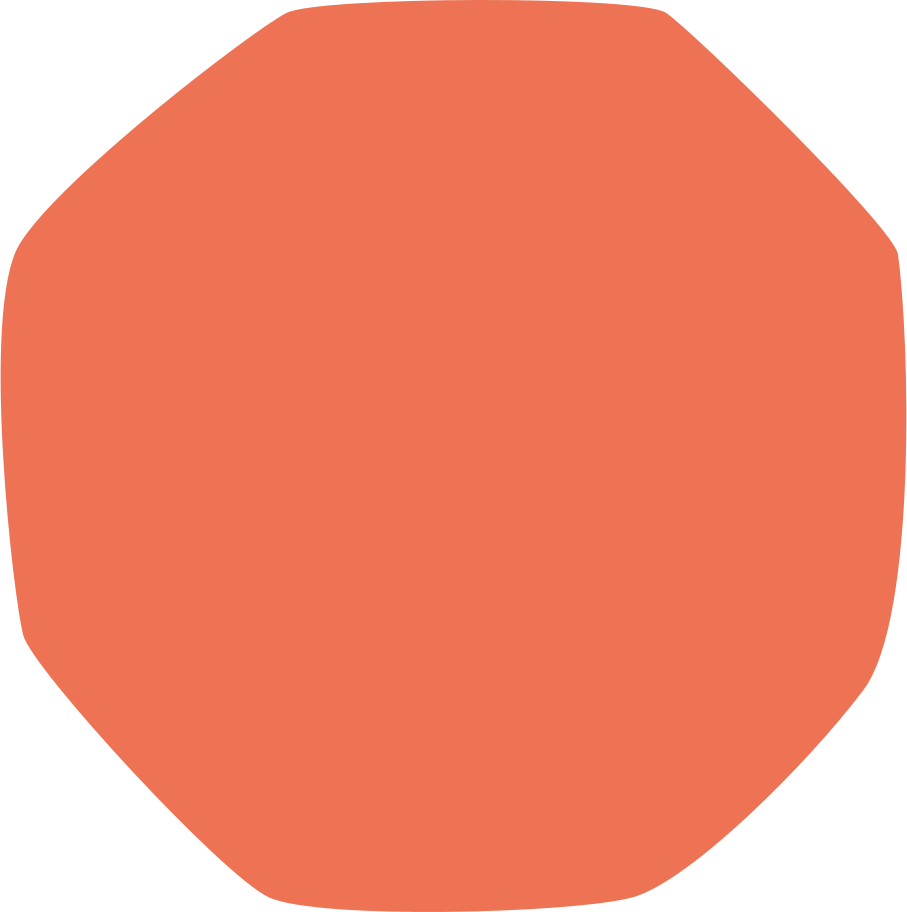 Orange octagon Illustration in PNG, SVG
