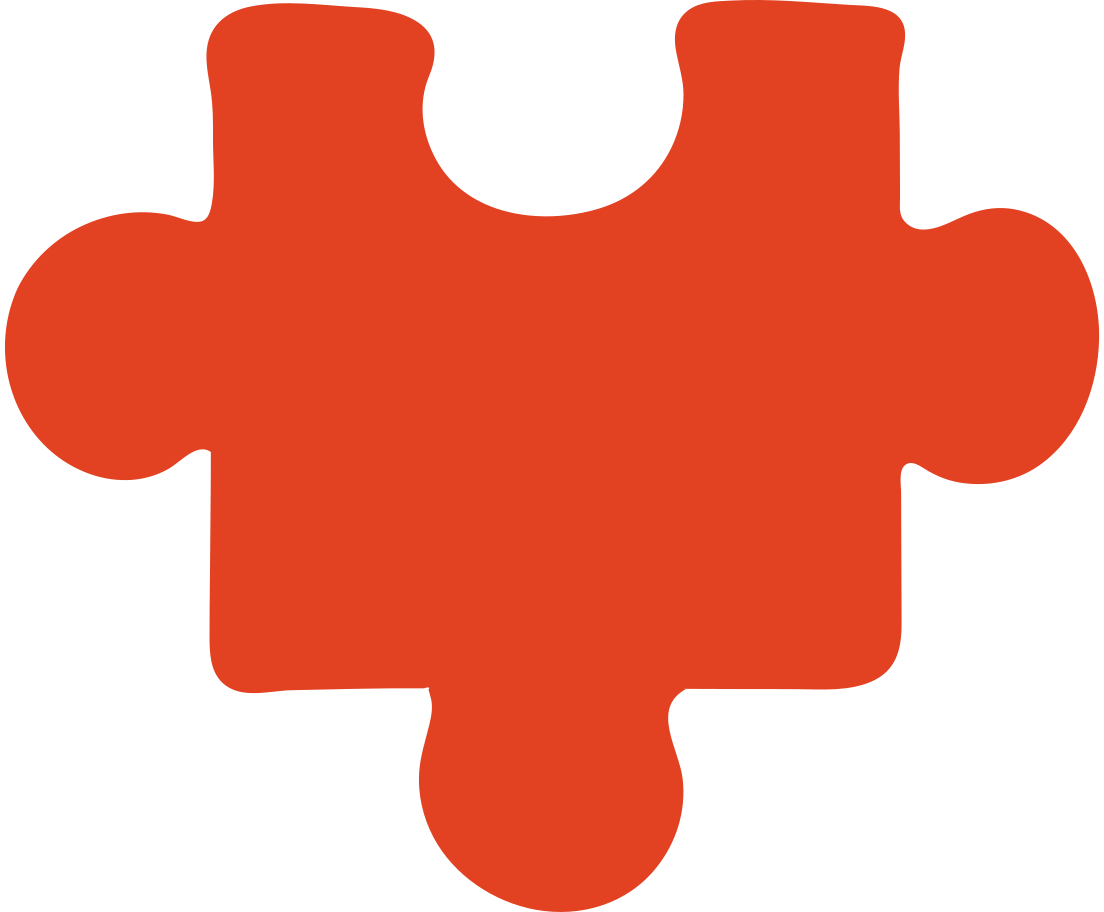 Red puzzle piece Illustration in PNG, SVG