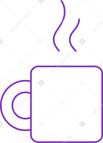 Steam coffee mug Illustration in PNG, SVG