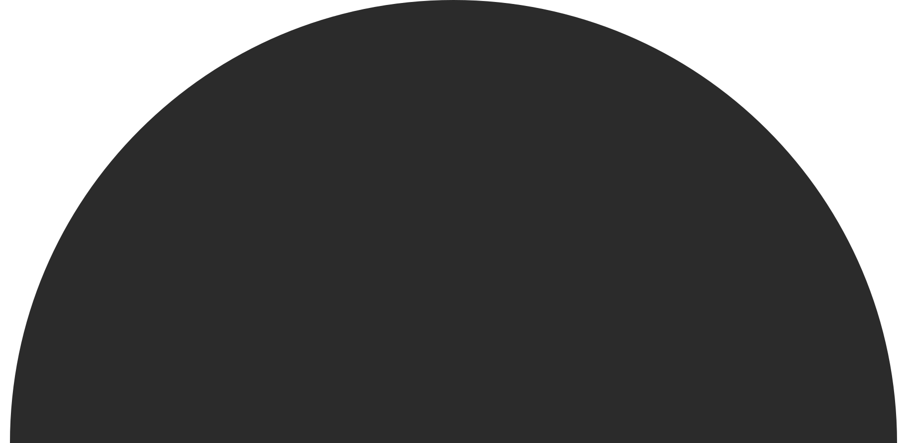 Black semicircle Illustration in PNG, SVG