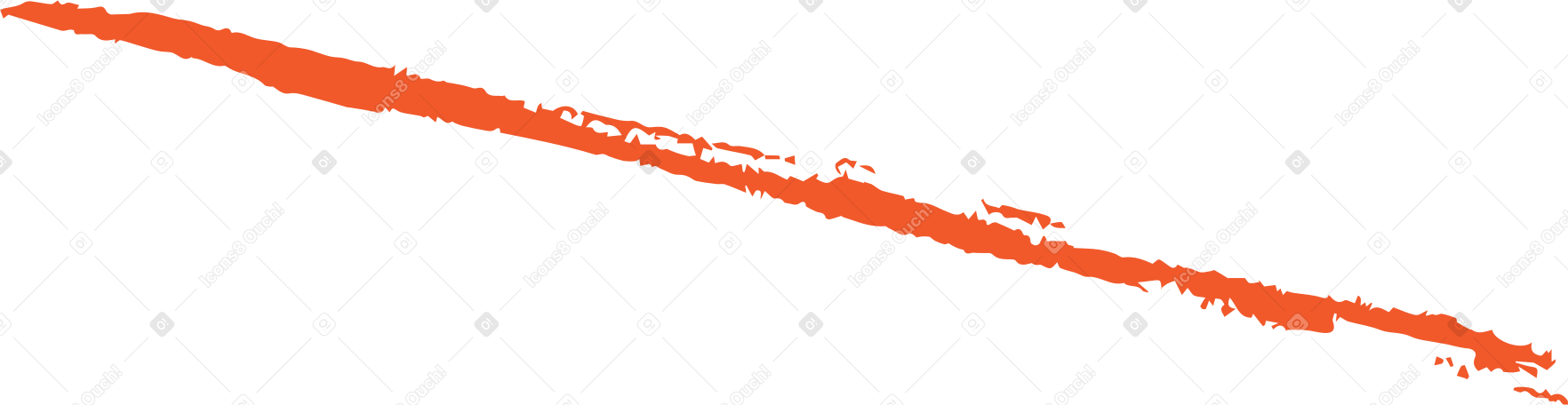 Red hand drawn line Illustration in PNG, SVG