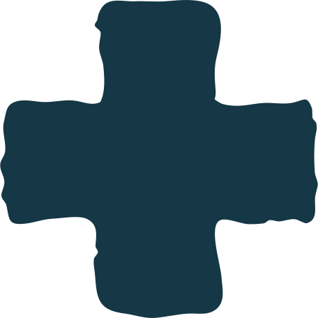 Dark green cross shape Illustration in PNG, SVG