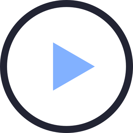 Circle play button white Illustration in PNG, SVG