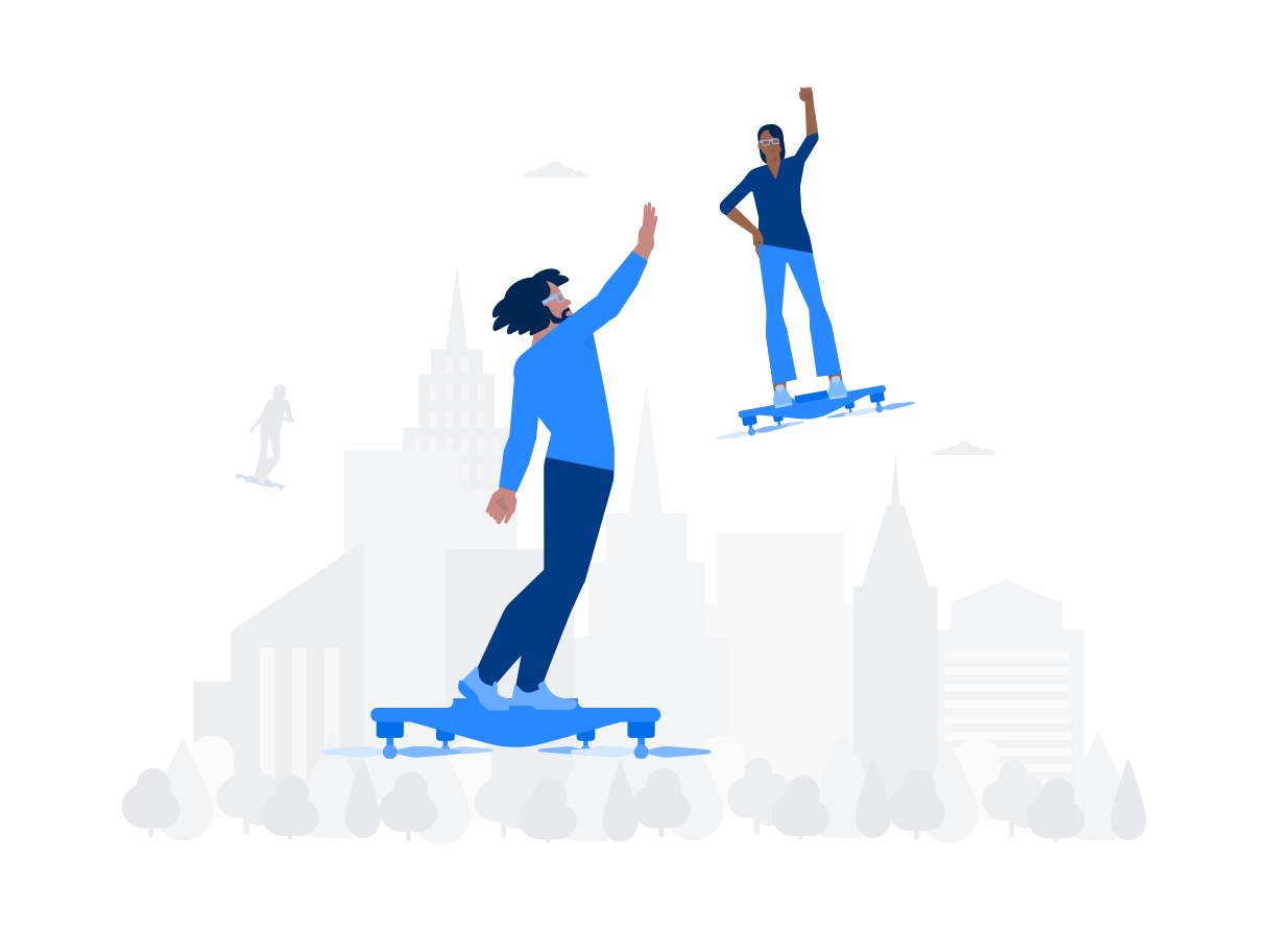 Transport of the future Illustration in PNG, SVG