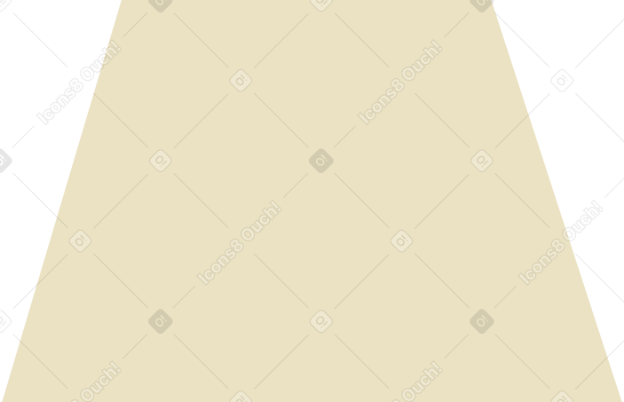 Beige trapezoid Illustration in PNG, SVG