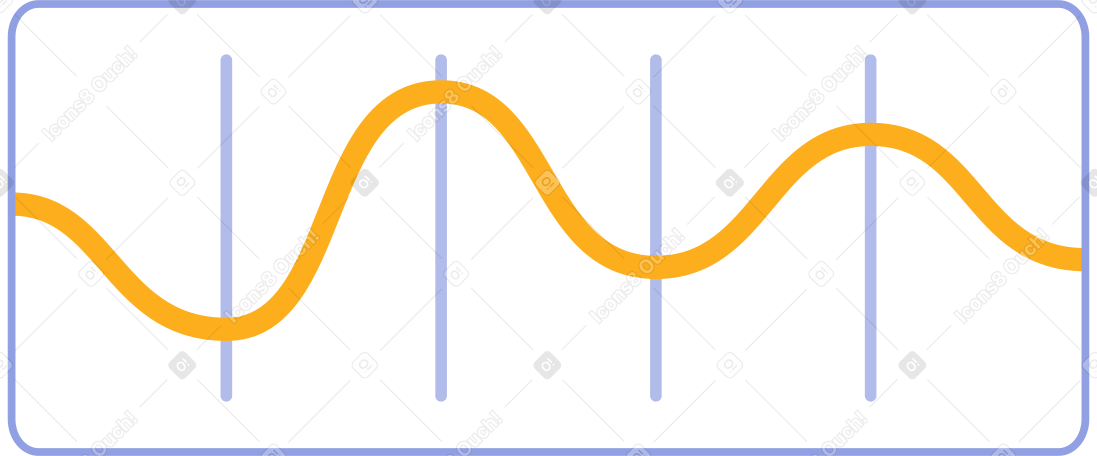 PNG 및 SVG의 Graph with curve 일러스트