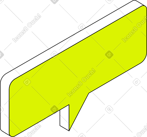 Rectangular speech bubble PNG, SVG