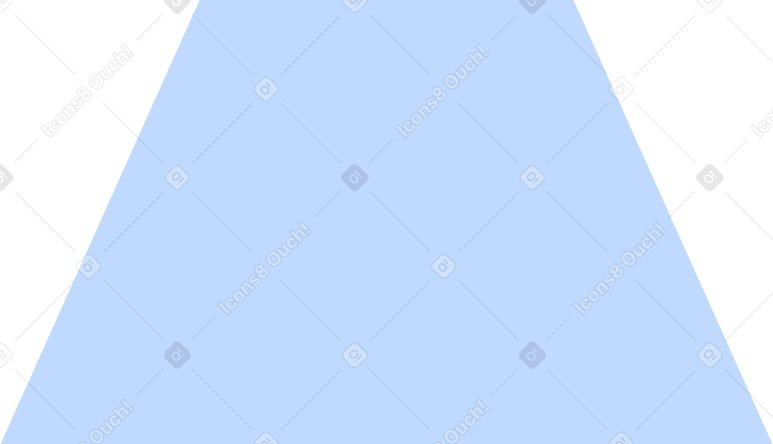 Blue trapezoid Illustration in PNG, SVG