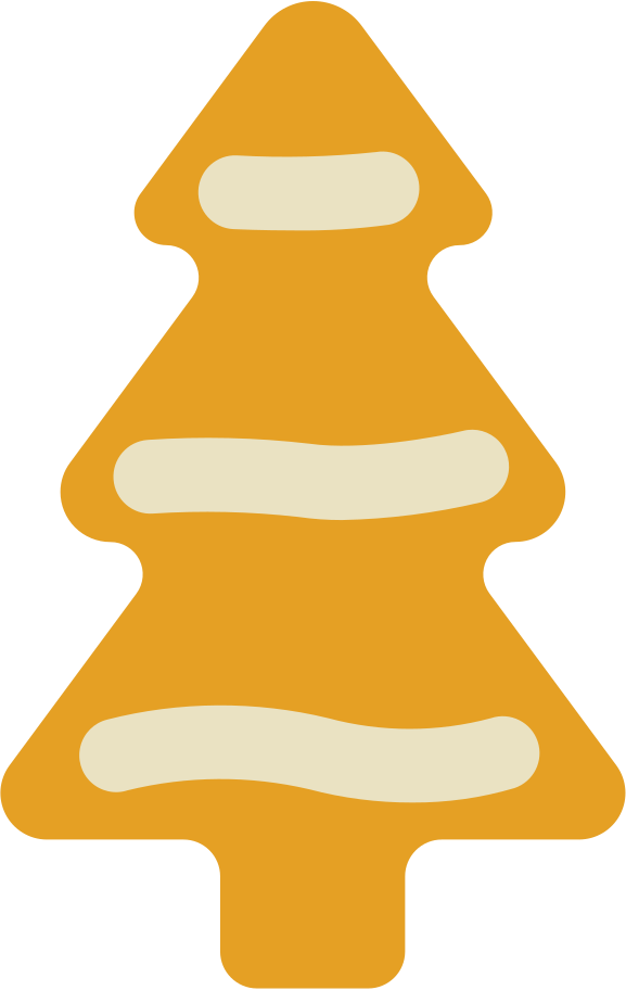Pinetree cookie Illustration in PNG, SVG
