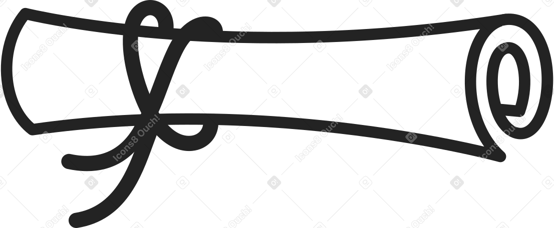 Small diploma Illustration in PNG, SVG