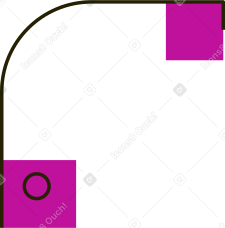 Connected squares Illustration in PNG, SVG