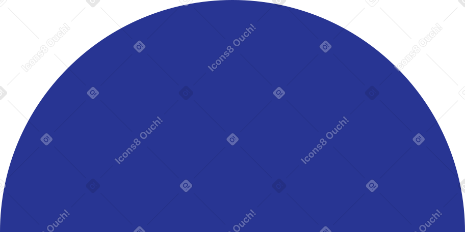 Semicircle dark blue Illustration in PNG, SVG