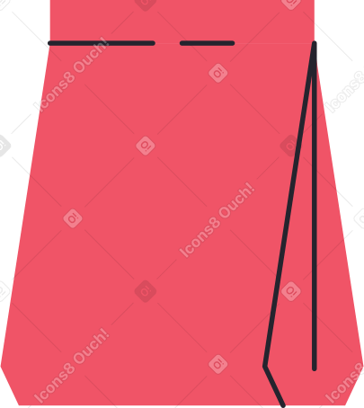 Red food packet Illustration in PNG, SVG