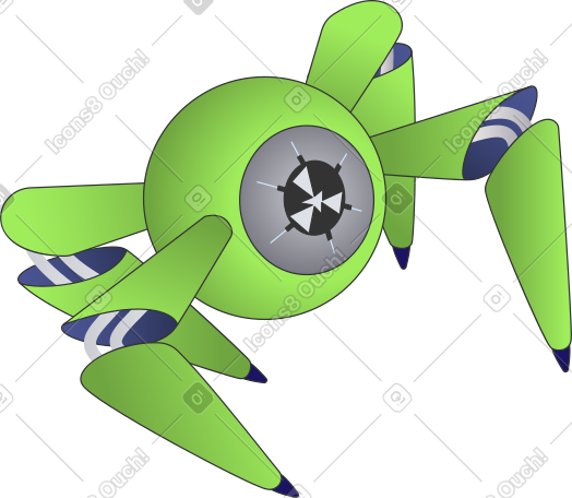 Robot virus PNG, SVG